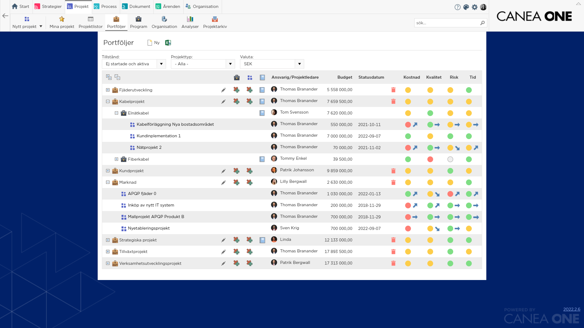 CANEA Project – Project management