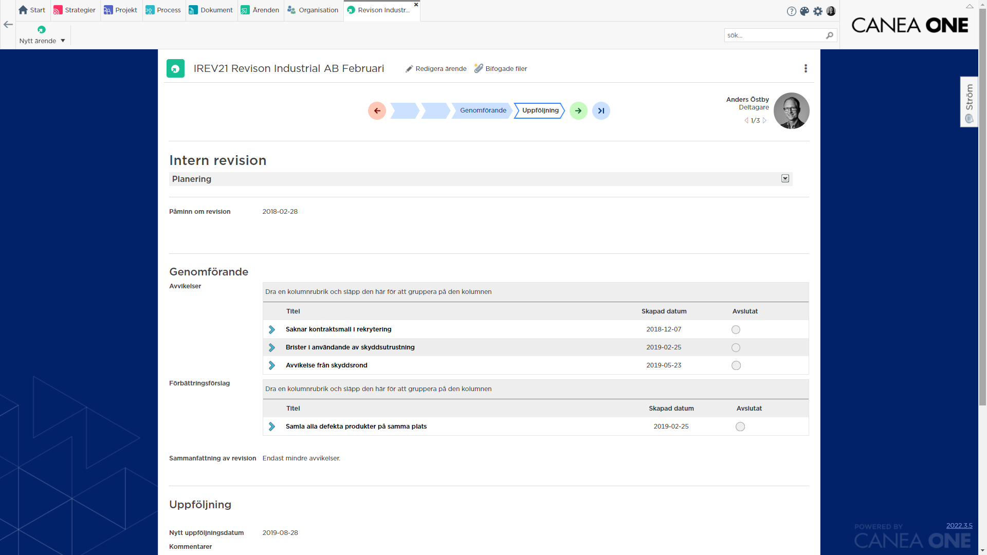 Audits, audit management systems | CANEA